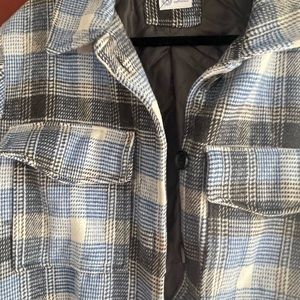 Hurley | Jackets & Coats | Brand New Hurley Blue Plaid Lined Shaket ...